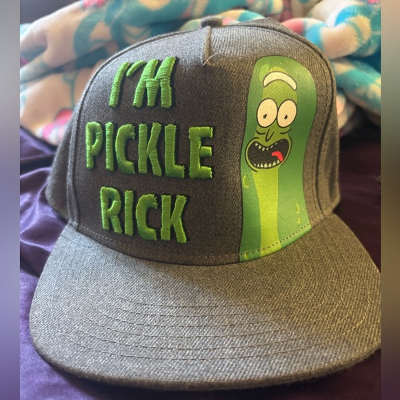 Accessories | Pickle Rick Gray Cap | Poshmark